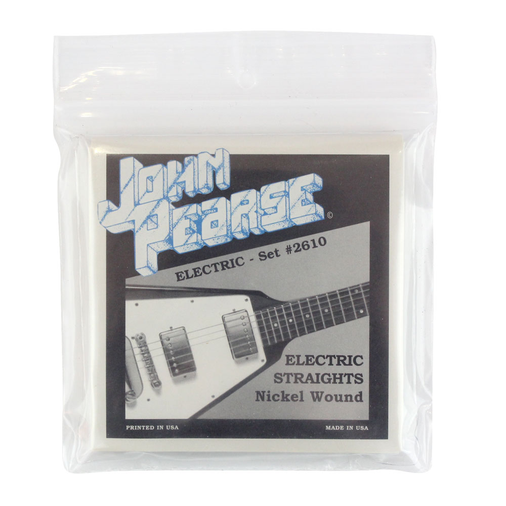 John Pearse 2610 エレクトリックギター弦 11-50＜2610 Electric Straights＞1弦：.0112弦：.0153弦：.0184弦：.0305弦：.0406弦：.050