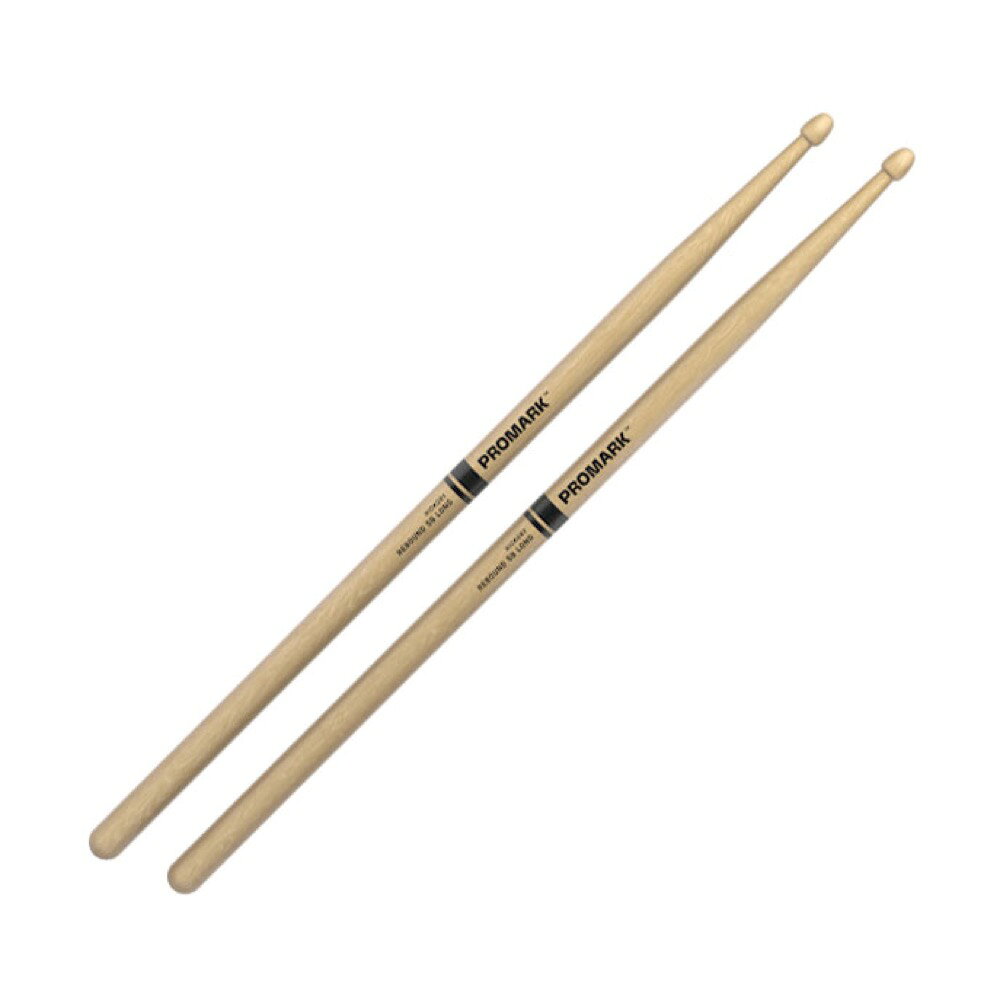 PROMARK RBH595LAW ドラムスティックREBOUND 5B LONGLacquered Hickoryセレクトバランス Rebound モデルのロングモデル。同じ直径、テーパー、Acornチップはそのままに、半インチだけ長くな...