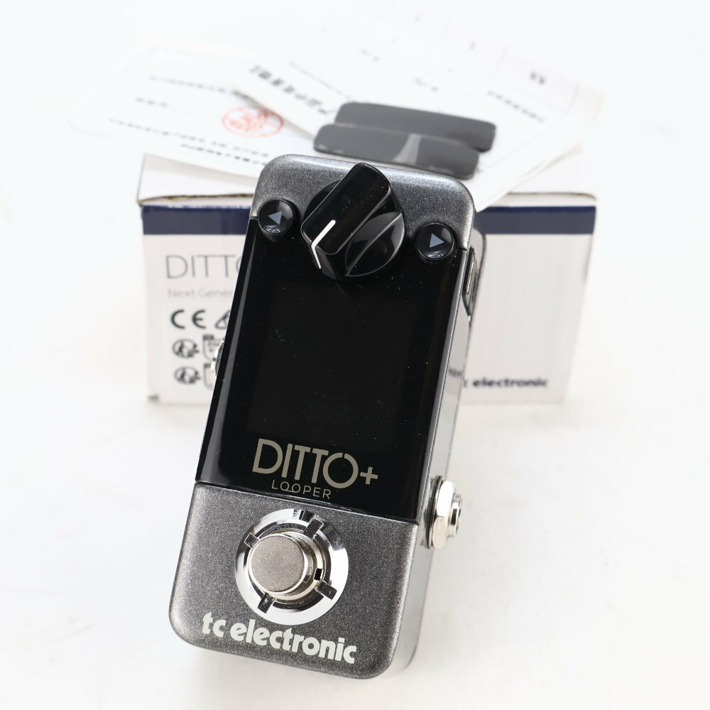 【中古】 ルーパー tc electronic DITTO+ LOOPER ギターエフェクターtc electronic DITTO+ LOOPER の中古品です。比較的綺麗なコンディションです。商品内容：本体・箱目立つ大きな傷はなく中古と...