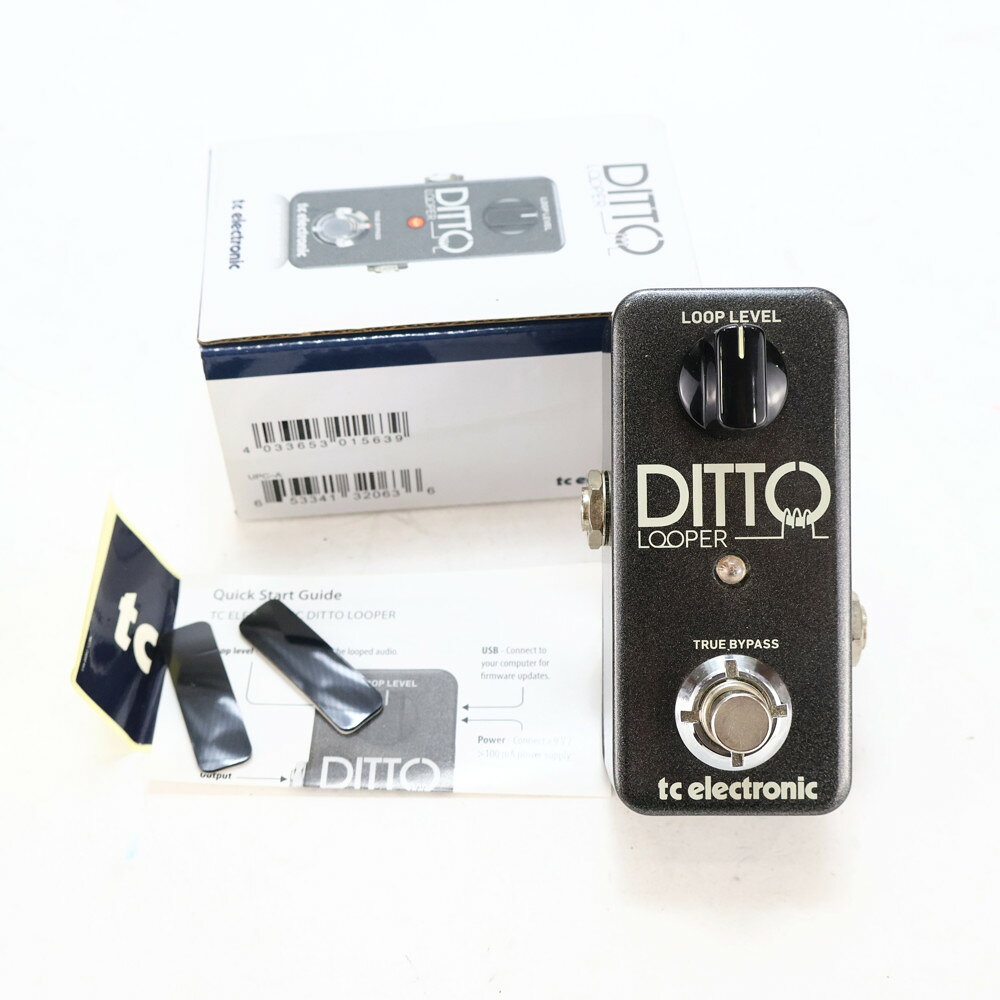 【中古】 ルーパー エフェクター tc electronic Ditto Looper ルーパーtc electronic Ditto Looper の中古品です。使用感のあるコンディションです。商品内容：本体・箱・取扱説明書（英文）若干の...