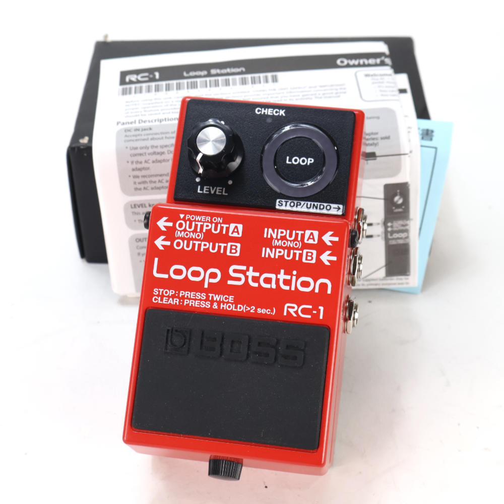 【中古】 ループステーション エフェクター BOSS RC-1 Loop Station ボス ギターエフェクターBOSS RC-1 Loop Station の中古品です。比較的綺麗なコンディションです。商品内容：本体・箱・取扱説明書目立...
