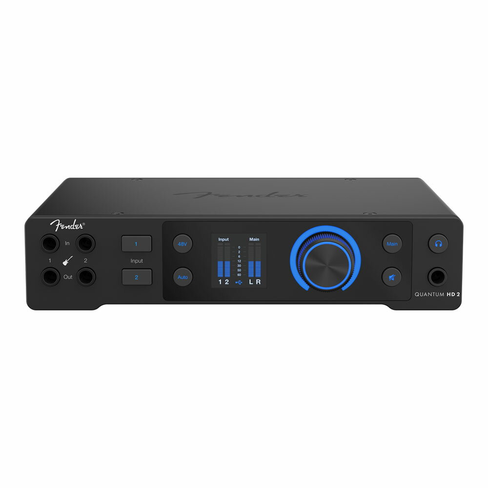 Fender フェンダー Quantum HD 2 USB-C Audio Interface USB-CオーディオインターフェイスFender Quantum HD 2は、正確性、明瞭さ、そして高い柔軟性を求めるミュージシャン、プロデュー...