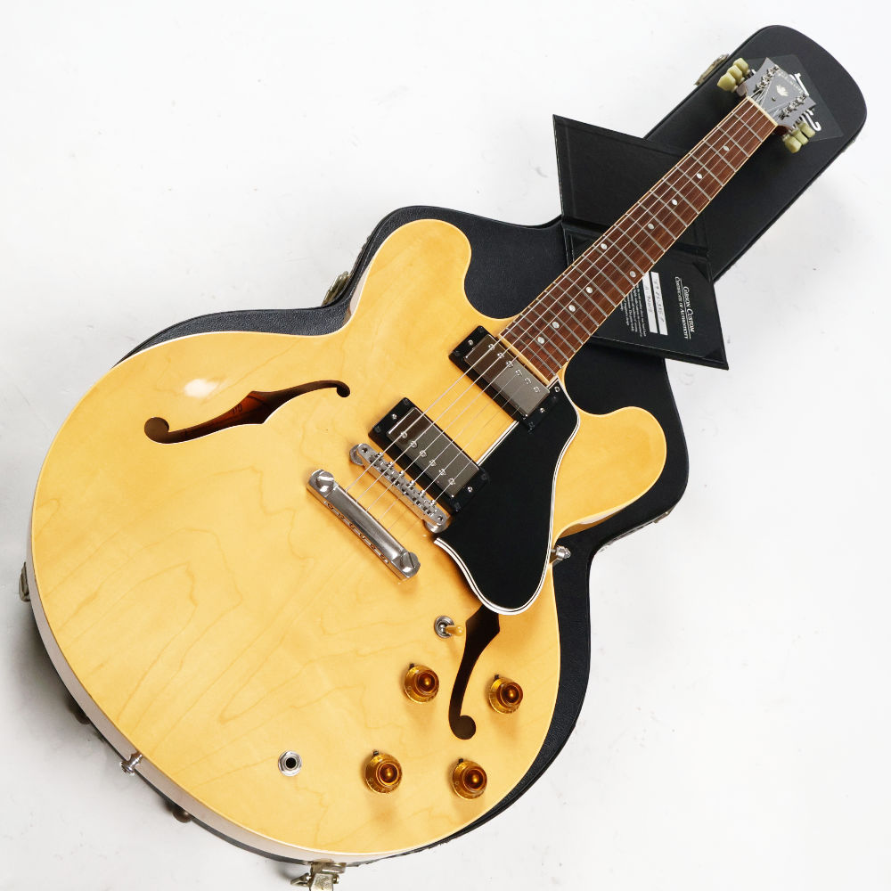 【中古】 エレキギター Gibson Custom Shop Historic Collection 1959 ES-335 Natural 2009年製 ロングガード335 セミアコースティックギターGibson Custom Shop ...