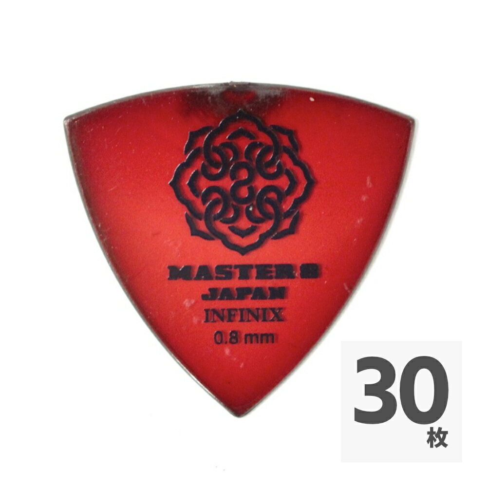 MASTER 8 JAPAN IF-TR080 INFINIX TRIANGLE 0.8mm ギターピック×30枚。【INFINIXシリーズ】MASTER 8 JAPANが初めて世に放つ、次世代のピック素材「INFINIX」。ギターピックに...