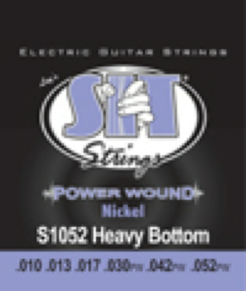 SIT STRINGS S1052 HEAVY BOTTOM エレキギター弦×3セット。ジャンルを問わずオールマイティーに使えるニッケルプレーテッド・ワウンド弦です。すべての音域においてバランス良く鳴り、クセがないので音作りがしやすいのが特...