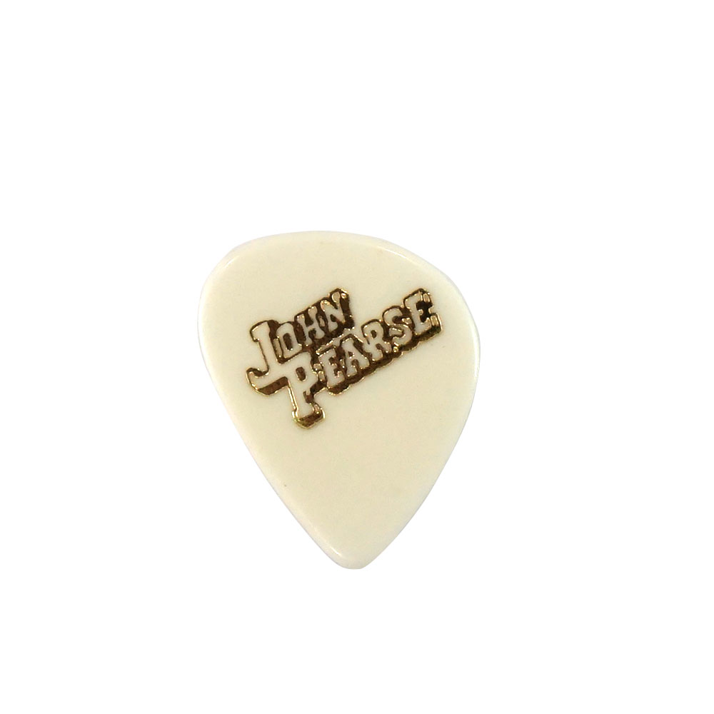 John Pearse JP-FLP1 Extra-Heavy Studio Flat Pick ギターピック×12枚。プリウォー品質のViscoloidから作られたこのピックは、鼈甲に近いサウンドが特長です。スピードのあるソロの場合、立ち...