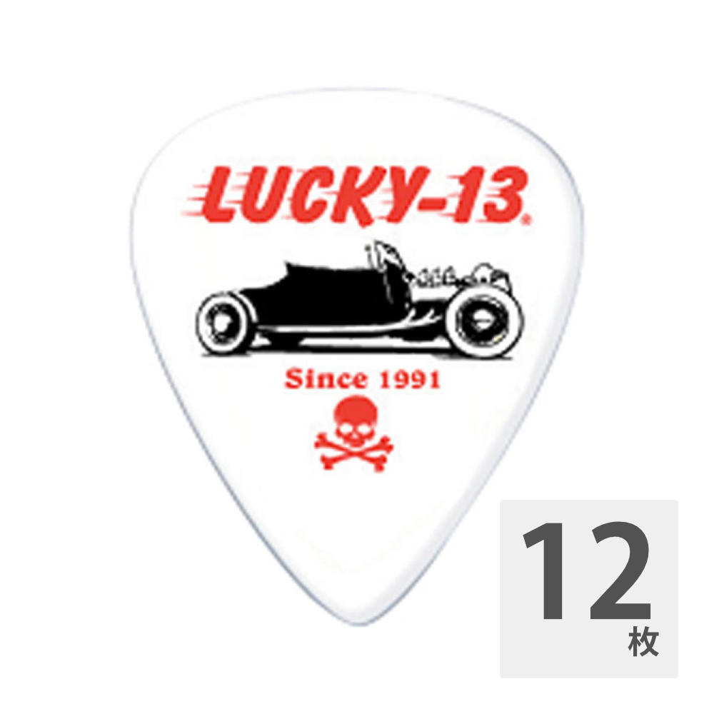 JIM DUNLOP Lucky 13 Rodder 0.60mm ギターピック×12枚。LUCKY 13は、1991年にカリフォルニアで数人で始めたアパレルメーカーです。音楽、カスタムモーターサイクル、B級ムービー、アート、タトゥなど様々...