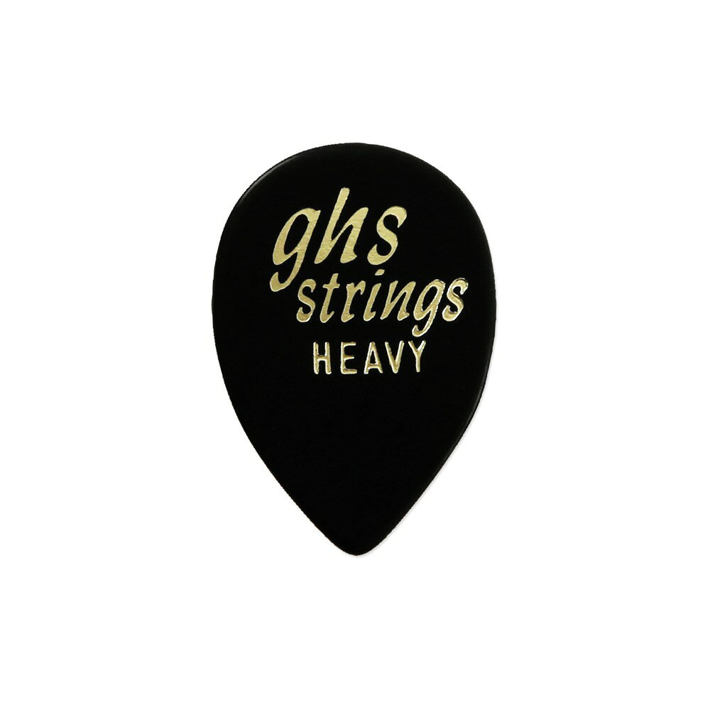 GHS A61 S STYLE Heavy Black 0.90mm ギターピック×12枚。GHS Stringsのロゴが入ったギターピックです。現代的な削れにくいピックに反し、昔ながらの材質ならではの削れ易さが、玄人ウケする弾き心地を提供...