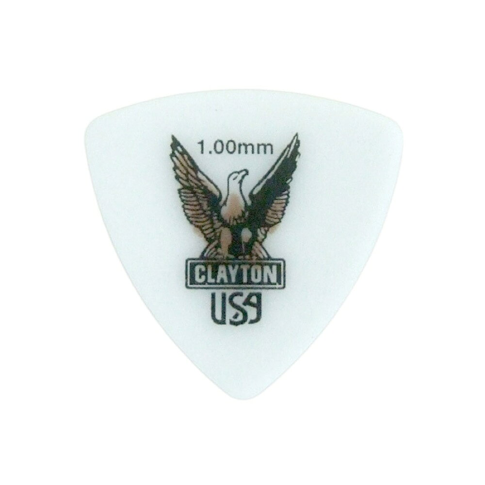 Clayton USA Acetal Polymer 1.00mm 丸肩トライアングル ギターピック×36枚ACETAL POLYMERは、ピックとして最適な素材です。暖かみのあるクリアーな倍音が得られ、耐久性に優れているため、ピッキング等...