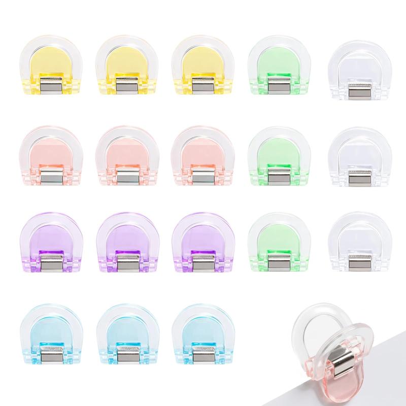 メモクリップ 18 個セット クリップ かわいい 6 色展開 書類整理文房具 ファイルフォルダ 仕事の書類 学生用品 本 ノート 事務用品 文房具の整理に適しています【かわいいデザイン メモクリップ カラフル 6 色セット】メモクリップ18...