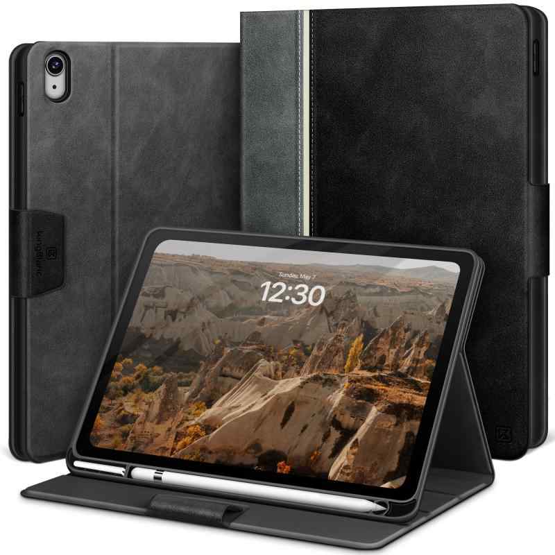 KingBlanc iPad 11世代 (A16) ケース 2025 11インチ・iPad 10世代 カバー 10.9インチ 2022 手帳型 ペン収納 高級PUレザー製 オートスリープ 絵描き角度 ペンホルダー付き スタンド機能 キズ防止...