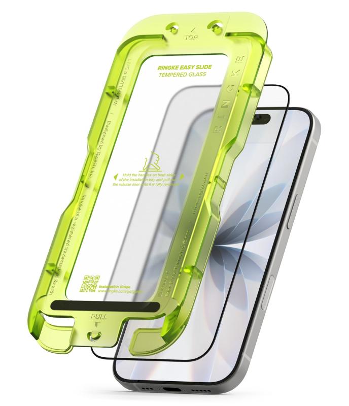 【Ringke】iPhone 17 ガラスフィルム EASY SLIDE TEMPERED GLASS FILM 硬度9H 画面保護 全面保護 液晶保護 保護ガラス 強化ガラス アイフォン17 スクリーンプロテクター フィルム (取付ツール...