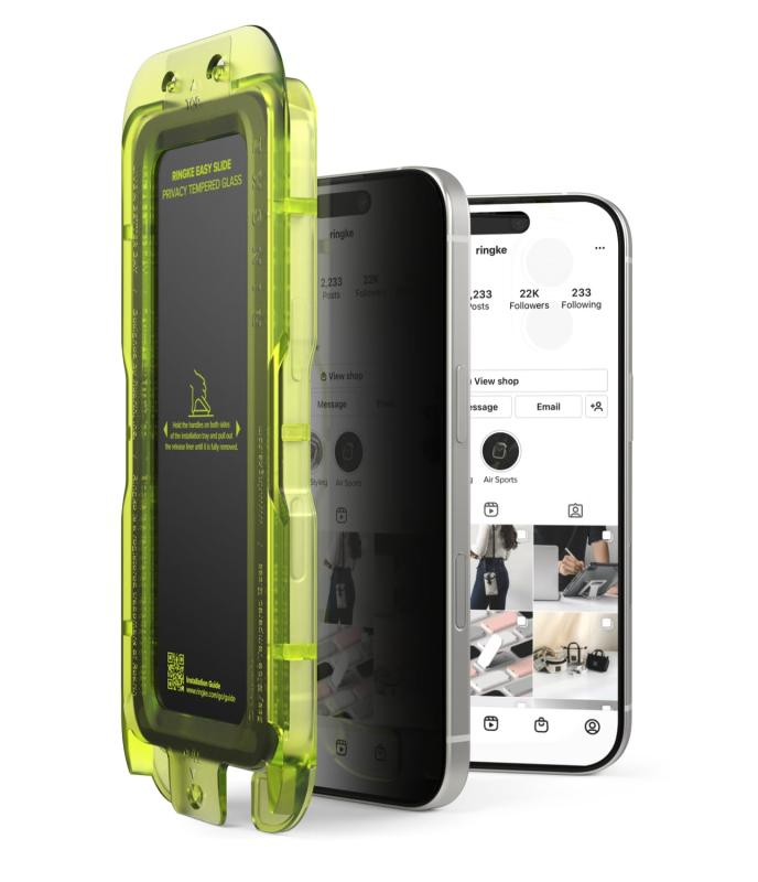 【Ringke】iPhone 17 EASY SLIDE PRIVACY TEMPERED GLASS FILM 硬度9H 画面保護 全面保護 液晶保護 保護ガラス 強化ガラス プライバシー アイフォン17 スクリーンプロテクター フィルム...