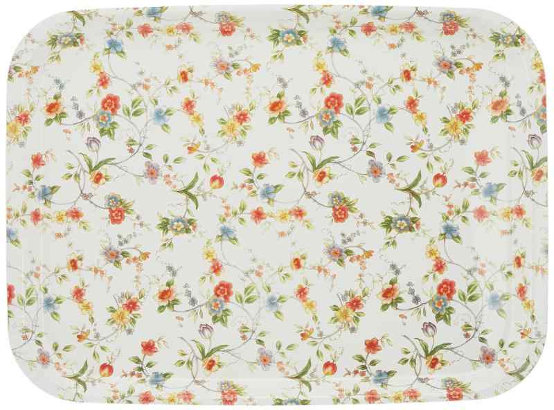 中西工芸 長角NSトレーサニーガーデン 43cm (L) 箱入り 日本製 2542079ノンスリップ加工を施した日本製のトレー。[サイズ]約31.9×43×1.8cm