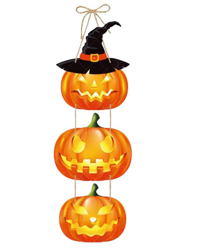 WENYUEN ハロウィン 看板 吊り下げ ハロウィン 壁看板 ハロウィン パーティー 装飾 紙質看板 カボチャ 魔女 幽霊 猫 城 コウモリ 吊り串 装飾 玄関飾り 雰囲気改善 halloween decoration装飾品: ハロウィン...