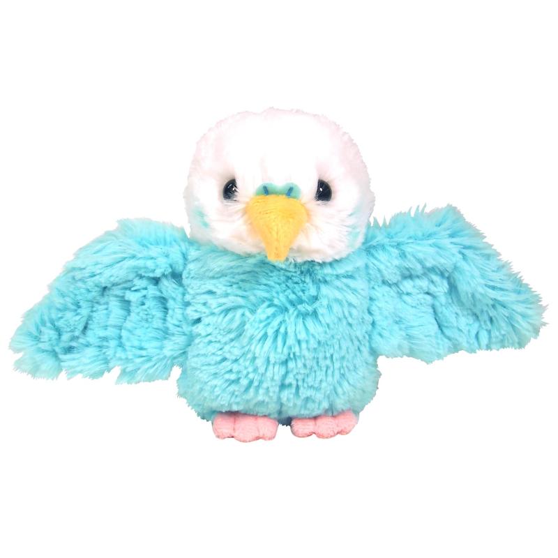 サンレモン フラッフィーズ インコ ブルー S 22×13×15cm ぬいぐるみ アニマル P-8651本体サイズ :約13×22×15cm