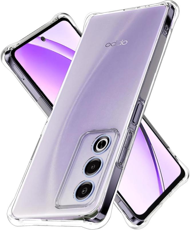 LAYJOY 対応 OPPO A3 5G ケース A402OP CPH2639 対応 耐衝撃 透明 ソフト オッポ A3 カバー [米軍MIL規格取得 レンズ保護 角保護強化 衝撃吸収]「ストラップホール付き」（クリア）【衝撃吸収】 ゴムや...