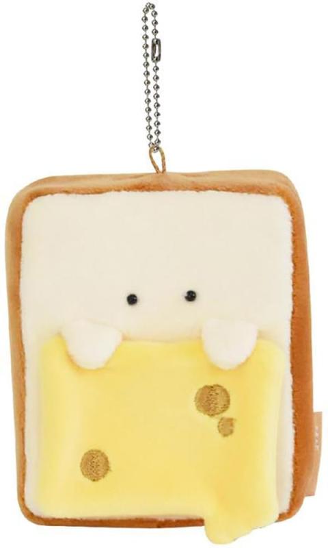 逸品社 もちっと食パンさん マスコット チーズ 48507サイズ(約):幅80×奥行35×高さ90mm素材・材質:ポリエステル生産国:中国洗濯機:使用不可