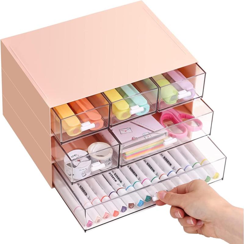 HUACHENG 小物入れ 卓上収納ケース 透明 引き出し 収納ケース 3個セット 組み合わせ自由 おしゃれ 化粧品収納ボックス 多機能 収納 大容量 デスクオーガナイザー アクリルケース ストレージ A5【卓上収納】実用性高いデスクオーガ...