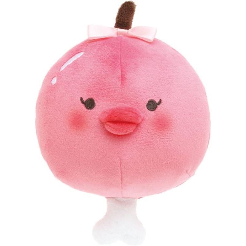 チキップダンサーズ りんごあめ マラカスぬいぐるみ MF79901(C)SanX/チキップダンサーズおどるん会本体サイズ:約130×105×80mm素材:ポリエステル製付属品:鳴き笛入り