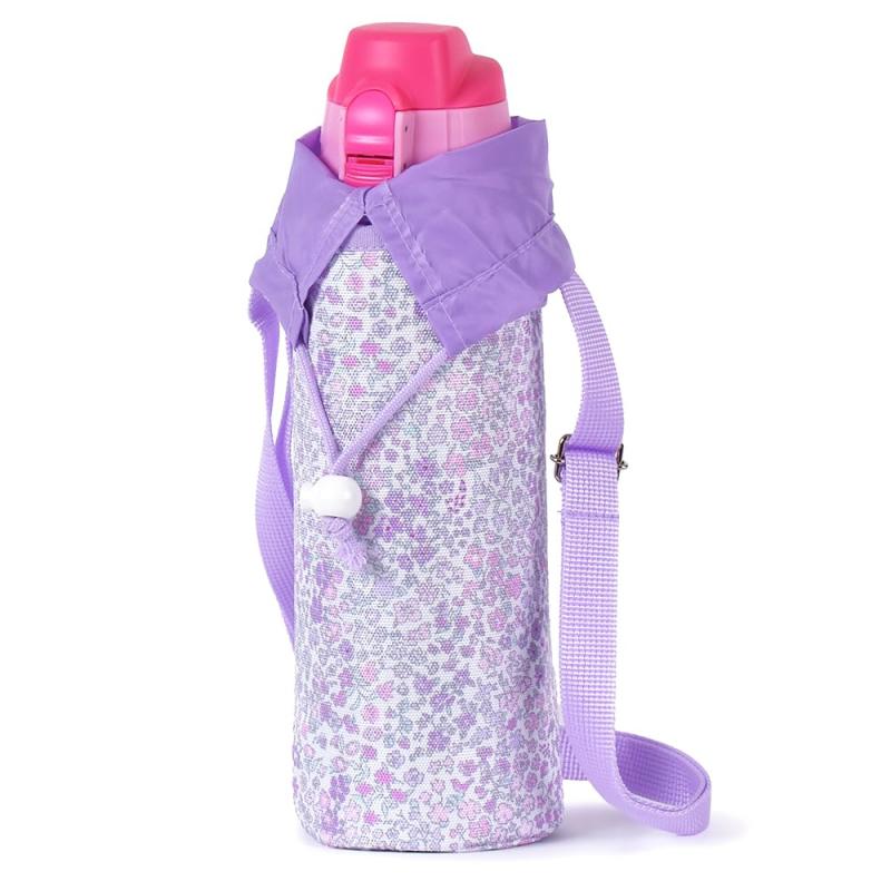 COLORFUL CANDY STYLE 水筒カバー ラージタイプ 撥水 軽量 くすみ くすみカラー シンプル ペールカラー 花柄 はっ水 汚れにくい シワ防止 女の子