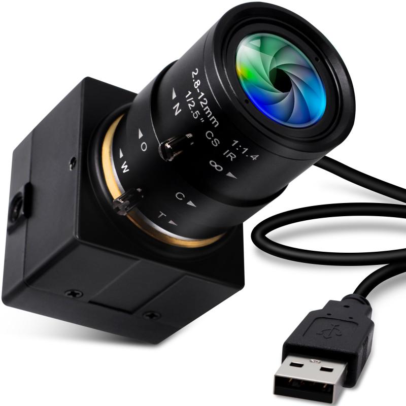 ELP 4K 30FPS ズームウルトラHDウェブカメラ バリフォーカルレンズ CMOS IMX415センサー付き 800万画素 PC外付けカメラ Mac/Windows/Linux/Raspberry Pi対応 2016P UVC会議用 ...
