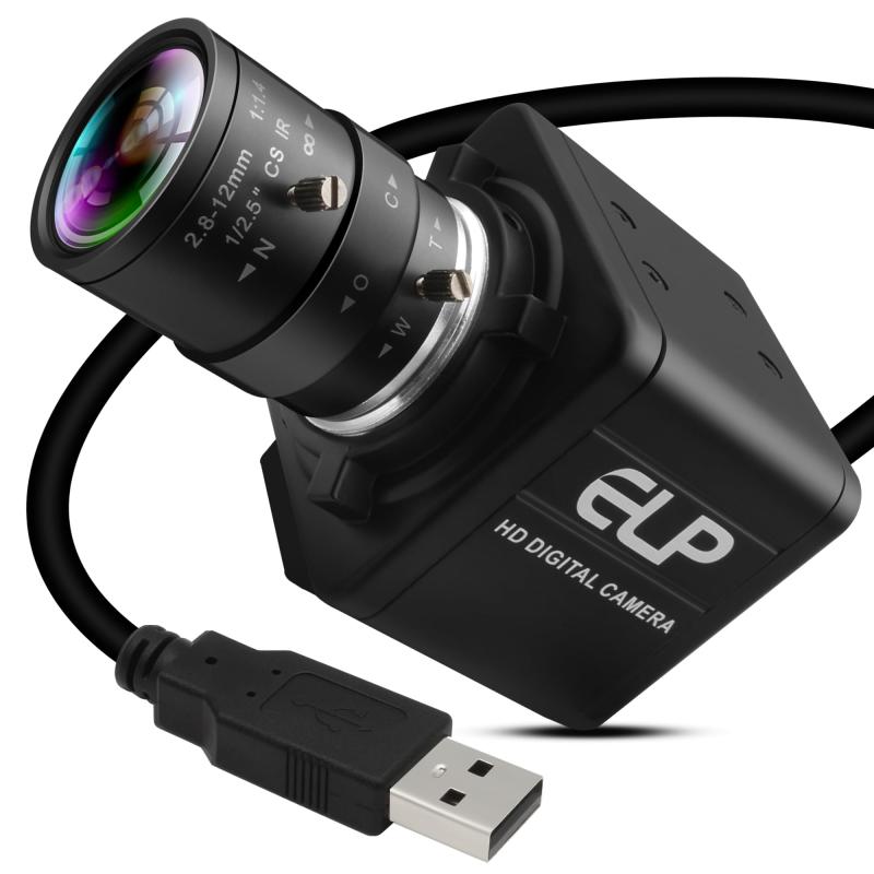 ELP 4K ウェブカメラ マニュアルバリフォーカルクローズアップレンズ 高速 30fps 産業用ズームカメラ PC コンピューター ラップトップ用