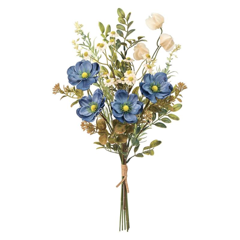東京堂(Tokyodo) 造花 シャビーアネモネブーケ ダークブルー 花径7×L46×W20cm 1入 FM001658-010色名:#10 ダークブルー素材:ポリエステルサイズ:花径7×L46×W20cm