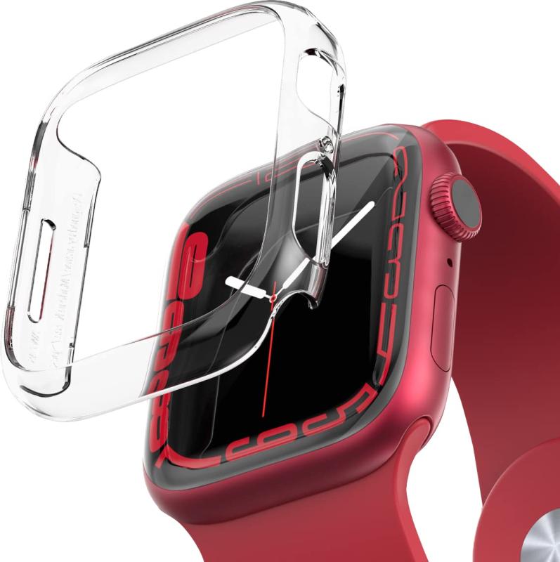【araree】 Apple Watch Series 7 45mm 対応 ケース クリア 耐衝撃 透明 薄型 軽量 クリアケース カバー スリム 衝撃 吸収 傷防止 保護 アクセサリー クリアカバー ワイヤレス充電 可能 対衝撃 透明ケ