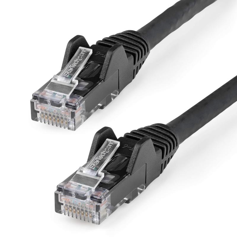 StarTech.com カテゴリー6 LANケーブル - 15m／ブラック／LSZH(低煙ゼロハロゲン)対応／650MHz 10GbE／100W PoE／UTP／ツメ折れ防止RJ45コネクタ／ETL規格認定品／24AWG／Cat6 LAN...