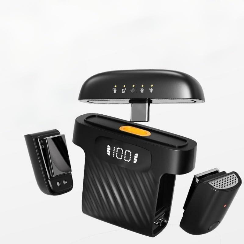 【新登場】LUVVIE 2025 デュアルワイヤレスマイク, LEDディスプレイ付き充電ケース, 無線二人用マイクセット, ワイヤレスマイクセット 2台同時使用可 充電ケース LED残量表示 コンパクト 無線マデュアルマイク: 2つの高品質...