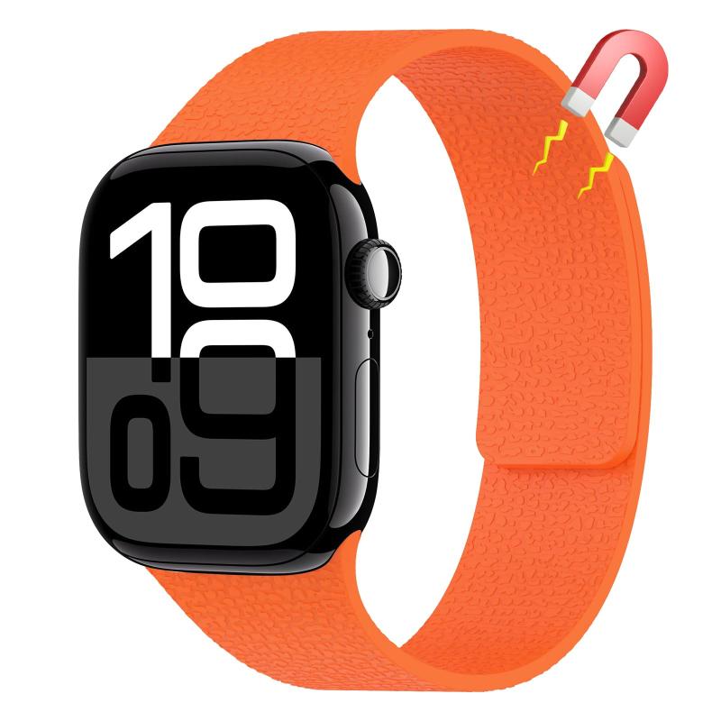 [AiiBowy] Apple Watch バンド 38mm/40mm/41mm/42mm アップルウォッチ バンド 40mm 強力な磁気 長さ調整可能 apple watch 交換ベルト シリコン製 弾力性 柔らかい 防水 防汗 コンパチ...