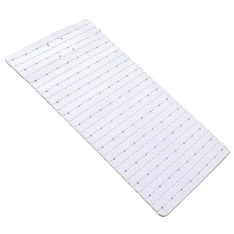 Raatel 浴槽マット 滑り止め カビない 介護 子供 浴槽滑り止めマット 浴室マット お風呂マット 浴室内 速乾 40×70cm (ホワイト)表面はデコボコ加工で転倒防止裏面は吸盤でしっかり固定し滑らない小さな穴から排水されていつでも清...