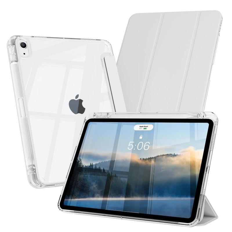 ZOPSGYU iPad Air 6/5/4 世代 透明 バックケース 10.9インチ ペン収納 耐衝撃 三つ折り スタンド カバーZOPSGYU iPad Air　6/5/4　世代　透明　バックケース　10.9インチ　ペン収納 　耐衝撃　...
