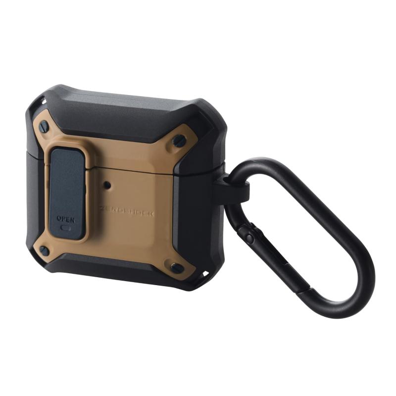 エレコム AirPods ケース 第4世代 アクティブノイズキャンセリング搭載AirPods ロック機能 衝撃吸収 MagSafe充電対応 ZEROSHOCK Lockケース AVA-AP06ZEROL