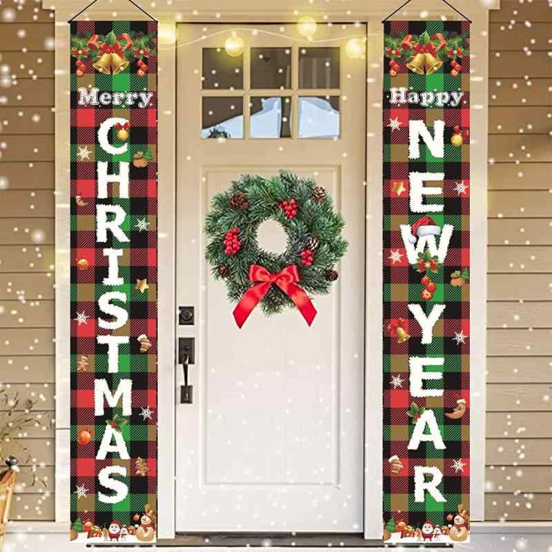 Paready クリスマス タペストリー 飾り 壁掛け ドアバナー 壁 多機能 屋外 屋内 装飾 Merry Christmas メリークリスマス 玄関 装飾 壁掛け カーテン 背景 インテリア デコレーション