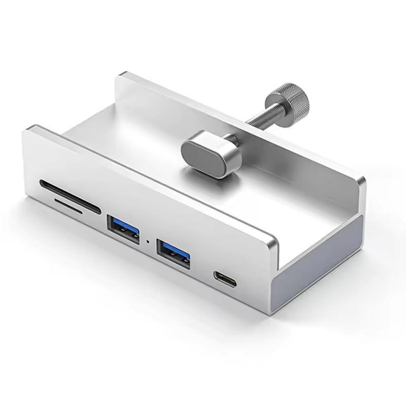 zmart アルミ製 Type C 3ポート USB 3.0 ハブ スマホホルダー SD TF USBメモリカードリーダー DC電源アダプター スプリッター マルチ拡張ドック ルチポートハブ ドッキングステーション アダプター 3説明： 材...