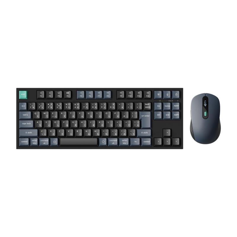 【】Keychron B33 &amp; BM25 TKLワイヤレスキーボード＆マウスコンボ 2.4GHz/Bluetooth/有線対応/マウスDPI調整対応/全キー再マップ可能 macOS/Windows/Linux