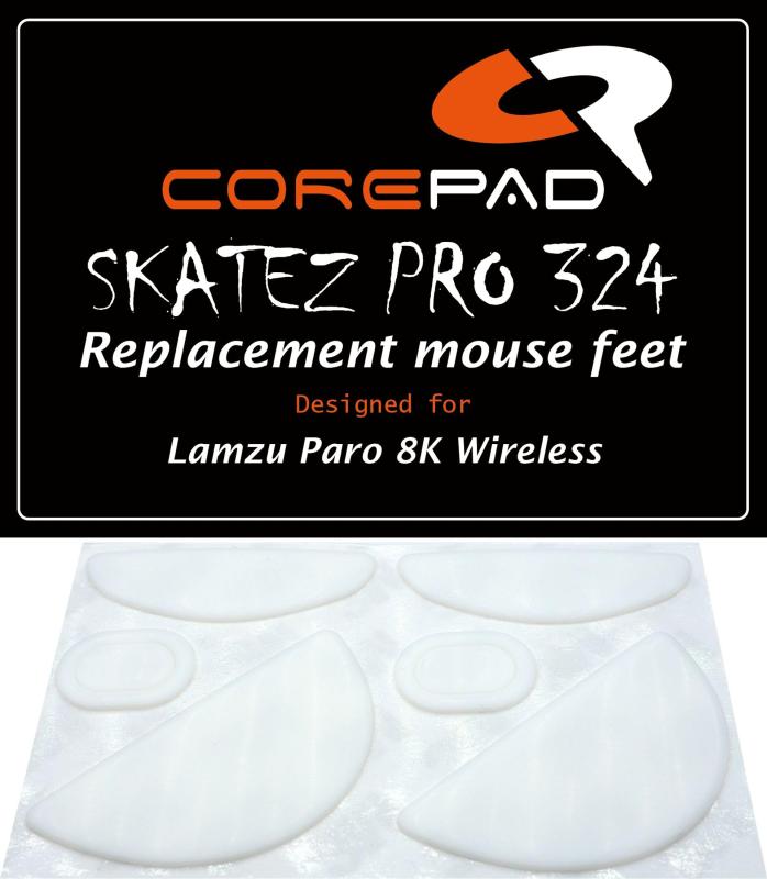 Corepad Skatez PRO Lamzu Paro 8K Wireless用マウスソール 2set PTFE100%【】対応マウス：Paro 8K Wireless厚さ：0.85mm2セット付属純度100％の高品質PTFE(テフロン...