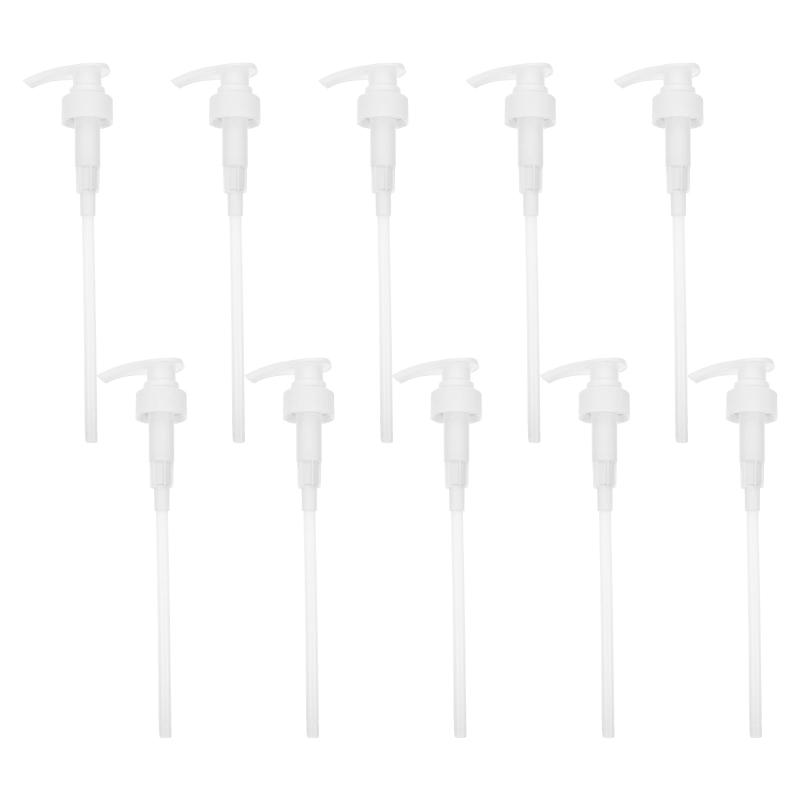 GLEAVI 10個セット ローションポンプヘッド プッシュ式 25Mm ノズル ホワイト プラスチック製 バスルーム キッチン用 交換用ディスペンサーアクセサリー効率的なプッシュ式ローションポンプヘッド：コンパクトな設計により液体の適量を...