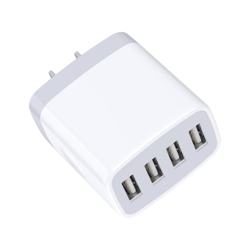usbコンセント usb 充電器 4ポート acアダプター 同時充電 24W/4.8A 急速充電器 PSE認証済み 携帯スマホ充電器 アンドロイド充電器 充電アダプター コンパクト 海外対応【iPhone16 iPhone 16Plus i...