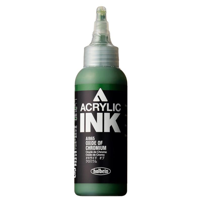 ホルベイン 液状アクリル樹脂絵具 アクリリックカラー インク 100ml グリーン系