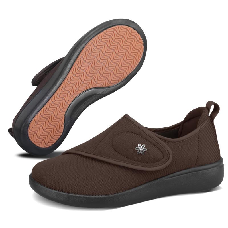 [JFbaha] 介護シューズ レディース 4e リハビリシューズ 女性用 介護 靴 滑り止め 上履き 介護用靴 婦人 高齢者 靴 室内履き 軽量 シニア 靴 レディース マジックテープ 靴 転倒予防 幅広 通気性【軽量性】23.5cm片足...