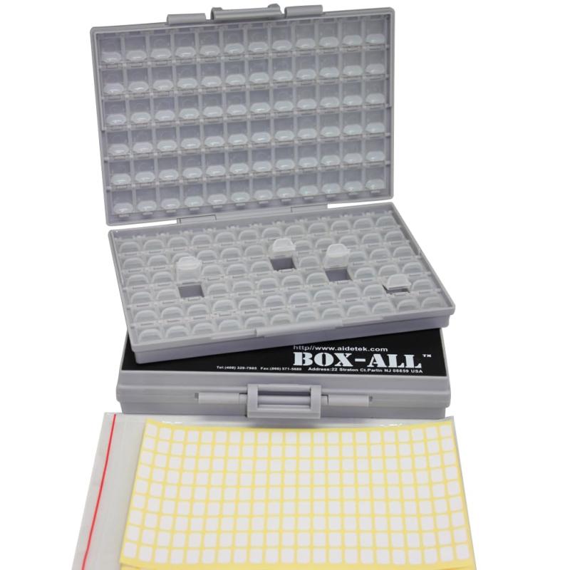 AideTek BOXALL48 蓋 エンクロージャー SMD SMT オーガナイザー サーフェスマウント素晴らしい表面取り付けコンポーネントオーガナイザー、BOX-ALL-48エンクロージャは、2つのサイズ合計48コンパートメント(各サイ...