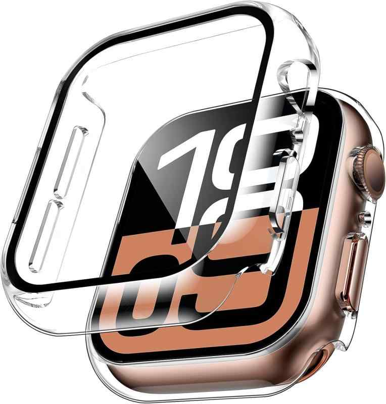 AIYYXX For apple watch 10 ケース 46mm 42mm ガラスフィルム+PCフレーム 一体型 アップルウォッチ10 カバー 46mm 42mm 対応 高透過率 キズ防止 指紋防止 簡単に取り付け・取 全面保護 app...