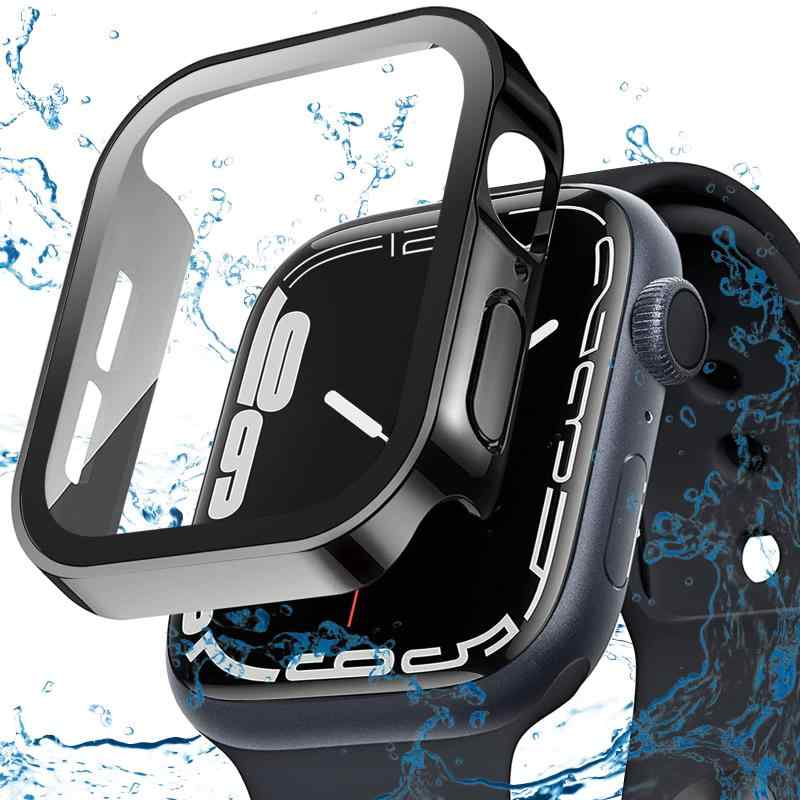 【2025強化版】ILYAML for Apple Watch ケース AppleWatch Ultra2/AppleWatch Ultra ケース 対応 IP68完全防水 バンド 水泳・スポーツ専用 防水ケース 3D直角エッジデザイン A...