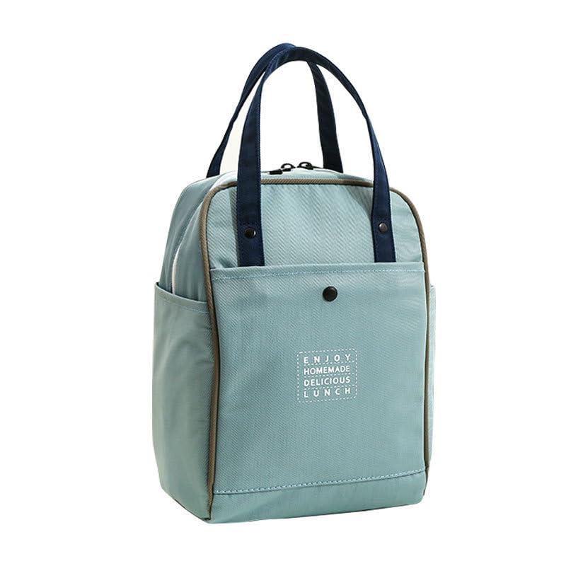 BIGANDSMALL(だいしょう)ランチバッグ お弁当袋 保冷バッグ ブラック 保冷 撥水 お弁当 飲み物 お弁当袋 大きめ 大容量 保温 無地 おしゃれお弁当袋 保冷バッグ ブラック 保冷