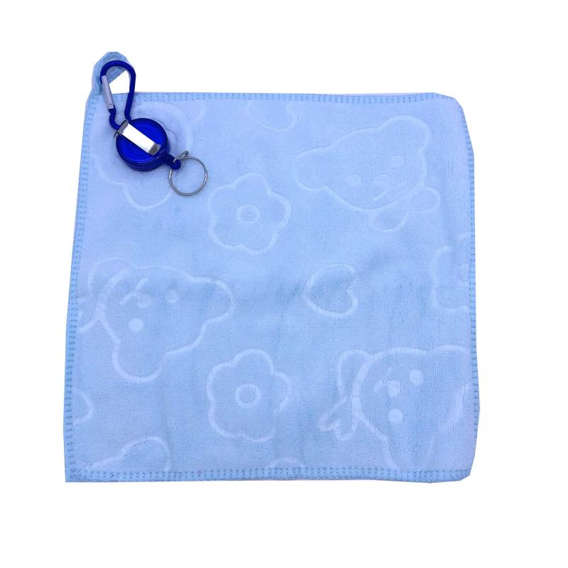 GS Bear sport towels スポッツタオル、ゴルフボールタオル、ゴルフアクセサリー(紐の長さ調節可能) (Blue)これは多用途スポッツタオルです。ゴルフする時、汚れたゴルフボールを磨く時、よく使われます。これは腰に掛けられる...
