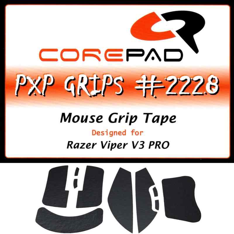 Corepad PXP Grips Razer Viper V3 Pro用グリップテープ 1set ソフトポリマーラバー【】対応マウス：Viper V3 Pro1 Set Corepad Soft Grips (1x l+r Front B...