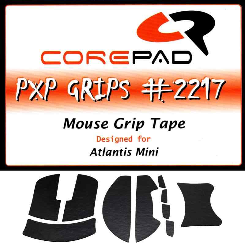 Corepad PXP Grips Lamzu Atlantis Mini Wireless用グリップテープ 1set ソフトポリマーラバー【】対応マウス： Atlantis Mini Wireless1 Set Corepad PXP G...
